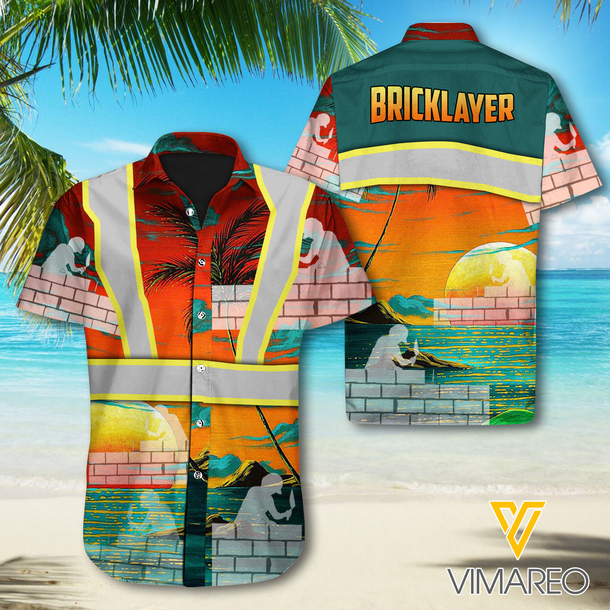 Bricklayer art 3d Printed Hawaii Shirt MQ – Vimareo