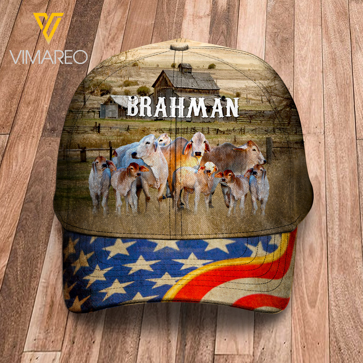 Brahman cattle 3D printed Peaked cap MTX – Vimareo